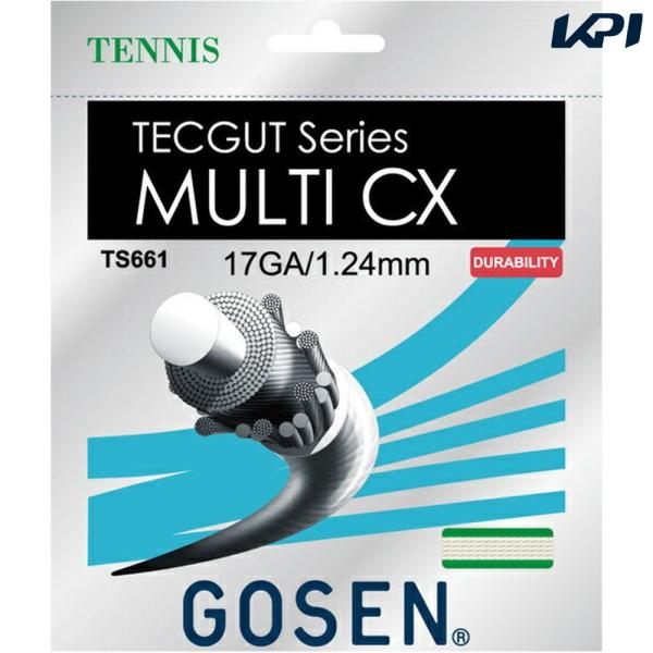 GOSEN ゴーセン 「テックガット マルチCX 17」TS661 硬式テニスストリング ガット  爆買