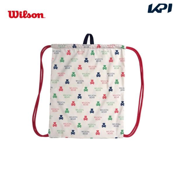 ウイルソン Wilson テニスバッグ・ケース  ONE BEAR CINCH BAG ワンベア― シンチバッグ ナップサック ホワイト WR8015701001