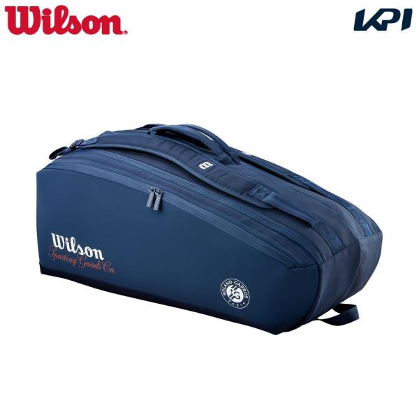 ウイルソン Wilson テニスバッグ・ケース    ROLAND GARROS 2026 SESSIONSOIRE 9PK Navy ローランギャロス ツアーバッグ WR8053801001