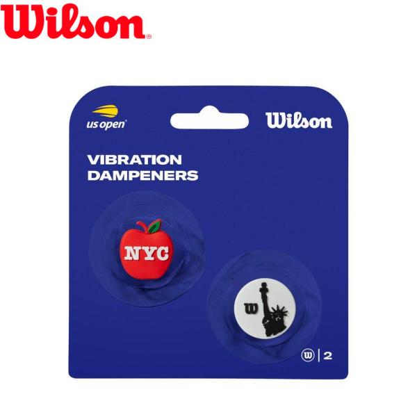 『即日出荷』ウイルソン Wilson テニスアクセサリー  振動止め 2個入  ダンプナー USオープン US OPEN DAMPENERS Red/BLACK 2PK WR8412201001 爆買