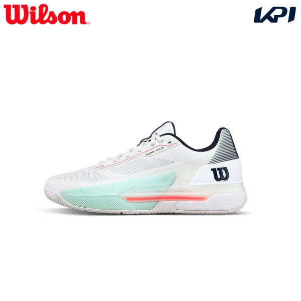 ウイルソン Wilson テニスシューズ メンズ   RUSH TOUR 5 Wh/Bay/Fiery ラッシュツアー 5 オールコート用 WRS338250U