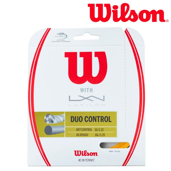 「ポスト投函便で送料無料」Wilson ウイルソン DUO CONTROL デュオコントロール WRZ949720 テニスガット・ストリング