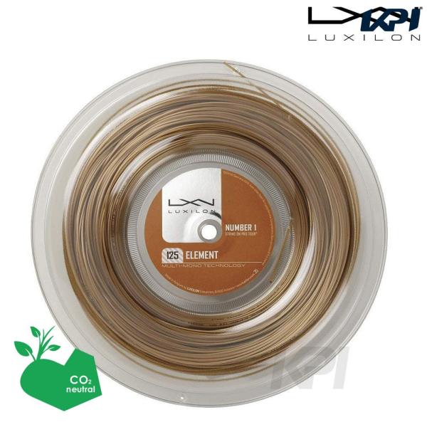 「SDGsプロジェクト」LUXILON ルキシロン 「Element エレメント  1.25 200mロール WRZ990106」硬式テニスストリング ガット   爆買
