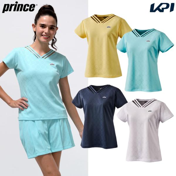 プリンス Prince テニスウェア レディース   ゲームシャツ WS5067 2025SS
