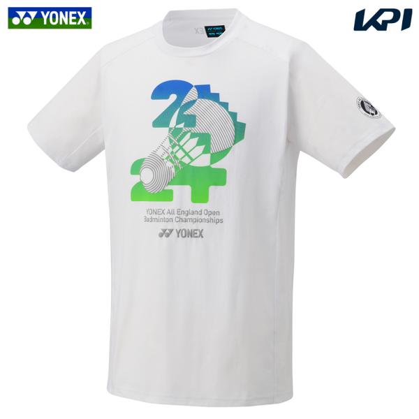 『即日出荷』ヨネックス YONEX バドミントンウェア ジュニア  全英選手権2024大会記念Tシャツ ドライＴシャツ ホワイト 受注会限定モデル YOB24002 「ウェアータイムセール」
