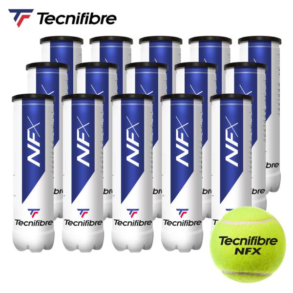 『即日出荷』テクニファイバー Tecnifibre テニスボール  NFX エヌエフエックス 4個入 1箱 15缶/60球  TBA4NF1