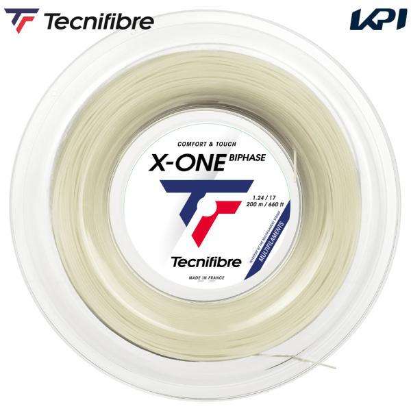 「最短当日出荷」テクニファイバー Tecnifibre テニスガット・ストリング  X-ONE BIPHASE  エックスワンバイフェイズ  1.24mm  200mロール TFR201 TFSR201 「レーザースピントライアル エントリ...