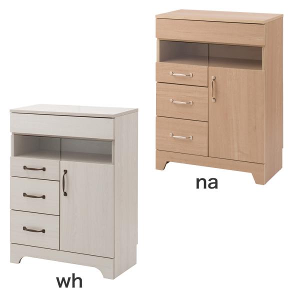 【品番：nasa0976 】Milkシリーズ ルーター収納ファックス台 幅60<商品詳細>■サイズ：本体：（約）幅60×奥行29.5×高さ80.5cm|引出し内寸：（約）幅（小）24.5（大）53.5×奥行24.5×深さ（浅）6...