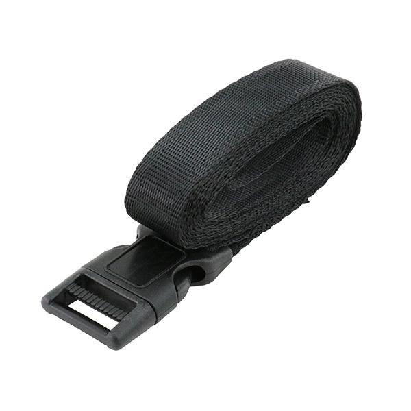 ワンタッチバックル式で荷締め・結束作業が簡単にできます。【用途】アウトドア、レジャー、引っ越しなどの荷締作業。【機能】誰でも簡単に軽量物の荷締作業が可能です。長さ調整は自由自在です。●ベルト幅:25mm。●全長:2m。●最大使用力:0.2k...