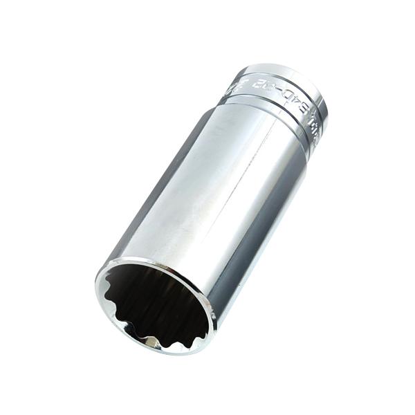 突き出たボルトのナットに最適なディープタイプです。【用途】六角ボルト、ナットの締め緩め作業。【機能】ボルトが飛びだしている場合や、奥まった場所での作業に適しています。●差込角:12.7mm(1/2インチ)。●二面幅:22mm。●対象ネジ:六...