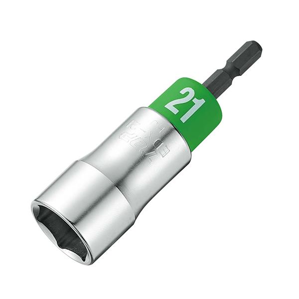 ■用途狭い建築現場での組立・解体作業、各種産業用ボルト・ナットの着脱に。■機能ねじれ応力を緩和し、耐久性2倍(当社比)、18V機種に対応しています。エラストマー樹脂を利用したサイズ別色分けで、使いたいサイズが一目で判ります。六角シャンク部は...