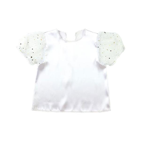 ATC18672 袖がレースになったおしゃれなパフスリーブシャツ! ※詳細は商品説明をご確認下さい。商品ページは縦長です。