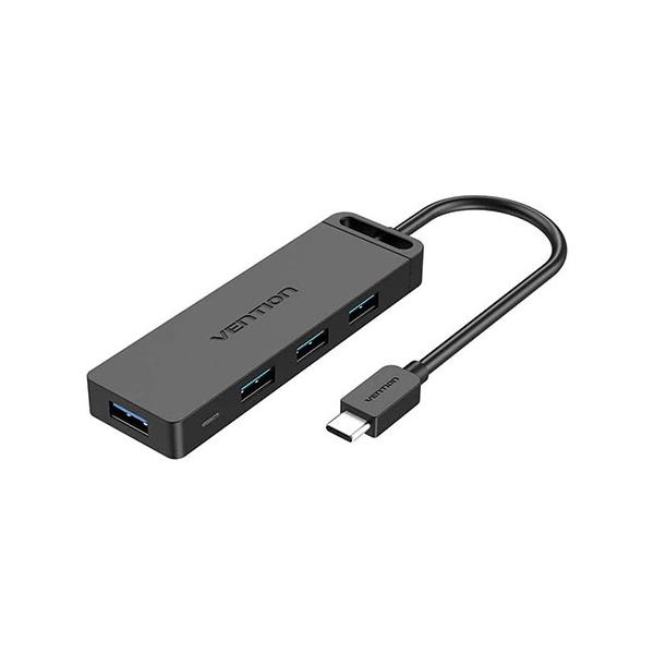 TG-8221 Type-C to 4-Port USB 3.0 ハブ セルフパワー / バスパワー対応 0.15M ABS Type ブラック ※詳細は商品説明をご確認下さい。商品ページは縦長です。