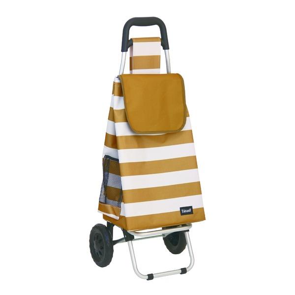 CRS04N-BR 【商品名】 テイコブボーダーカート ブラウン 【ジャンル・特徴】 おしゃれなボーダー柄で楽しくショッピング！ [ CRS04N-BR ] ※詳細は商品説明をご確認下さい。商品ページは縦長です。(PayPayポイント15%...