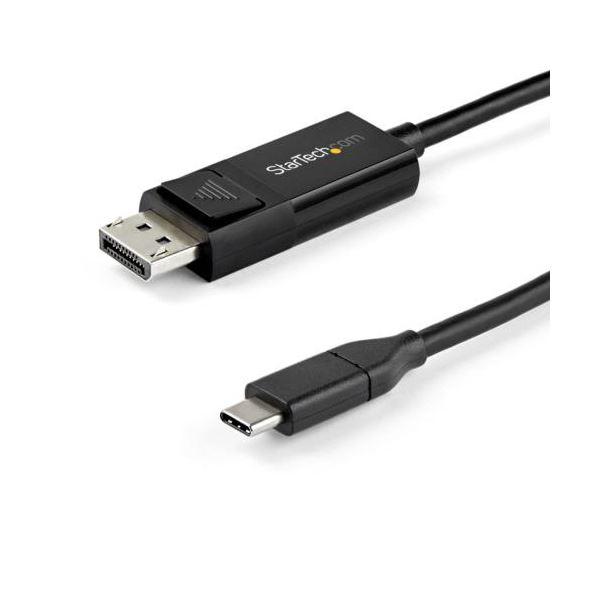 【商品名】 StarTech.com USB TypeC-DisplayPort 1.4変換ケーブル 2m ブラック CDP2DP142MBD1本  ※詳細は商品説明をご確認下さい。商品ページは縦長です。(PayPayポイント15%獲得/付...