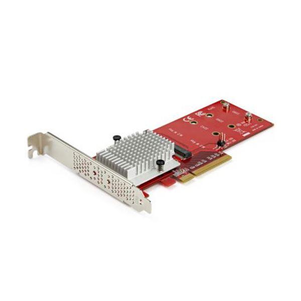 【商品名】 StarTech.com M.2 PCIe SSDアダプターカード 2スロット PEX8M2E2 1個  ※詳細は商品説明をご確認下さい。商品ページは縦長です。(PayPayポイント15%獲得/付与)(領収書発行可能)(決済手数...