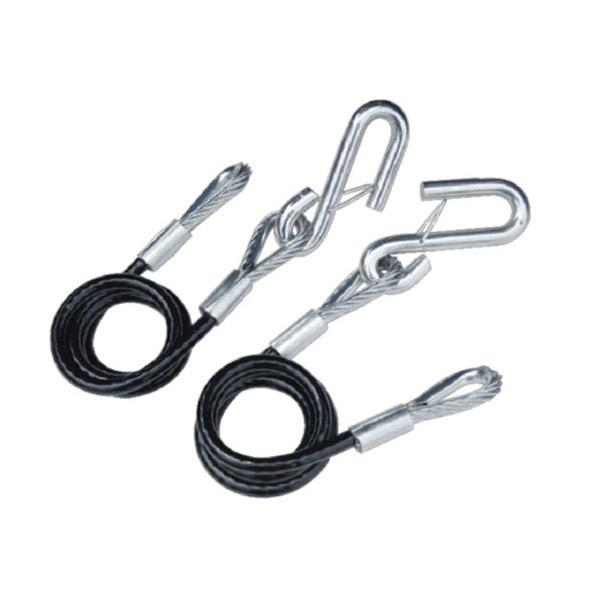 9mm径(ビニールコート含む)のトレーラー用セーフティーケーブルです。(ワイヤーキーパー標準装備)2本1セット。■耐荷重:3500ポンド(約1575kg)■全長(1本):1015mm(ワイヤーのみ940mm)※予告なくパッケージデザインや仕...