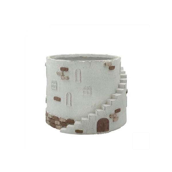 ◆商品名◆ブリックメゾンラウンドL◆色◆ブラウン・ホワイト◆サイズ◆W320×D330×H250mm内径φ255mm底穴あり◆材質◆グラスファイバー◆注意事項◆※商品の画像は、お使いのPCやスマートフォンの環境によって実際の物と色の誤差が出...