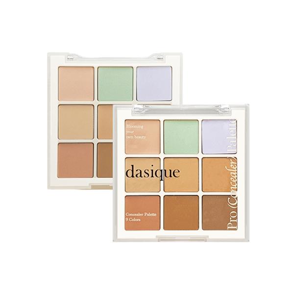 dasique デイジーク プロコンシーラーパレット 9g自分のお肌に合わせたカラーを作って使えるコンシーラーパレットコンシーラー以外にもシェーディングやハイライトまで・・作り方次第で変えられるメイクアップ原産地 韓国