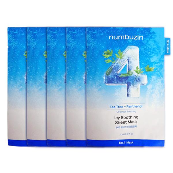 ◆商品名：4番 SOS急速冷却シートマスク 5枚入◆製造会社：numbuzin ナンバーズイン◆原産地：韓国送料無料対応