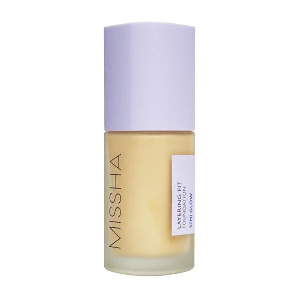missha ミシャレイヤリングフィットファンデーションセミグロー SPF 38 PA++ 35mlリキッドファンデーション19 アイボリー21 ペア21 バニラ23 サンド◆原産地：韓国送料無料対応