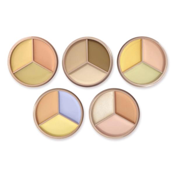 the saem ザセム3色コンシーラーパレット 4.5g*3クマカバー目の下カバー01 コレクトベージュ02 コントアベージュ03 コレクトアップベージュ04 トーンアップベージュ05 ダークアップベージュクリームコンシーラーベースメイク...