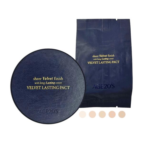 AGE 20'S エージートゥウェンティーズベルベットラスティングパクト spf50+ pa++++リフィル付き 14g*2ea19C PURE(ピュア)21C LIGHT(ライト)21N SOFT(ソフト)23C PETAL(ペタル)23...