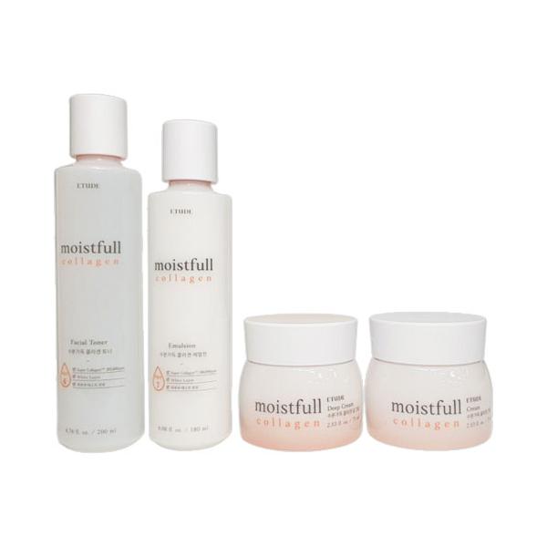 Etude house エチュードハウス水分と保湿はお任せ！モイストフル コラーゲン シリーズモイストフルCL<単品販売>モイストフルCLトナー (化粧水）200mlモイストフルCLエマルジョン (乳液) 180mlモイストフル...