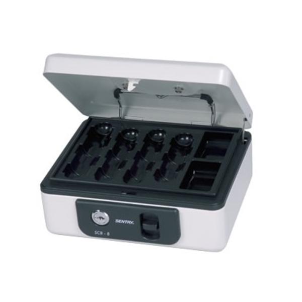 マスターロック・セントリー 手提金庫 SCB-8 ・オフィスで！イベントで！ご家庭で！　軽くて丈夫、実用的で使い勝手の良い手提げ金庫小型です。