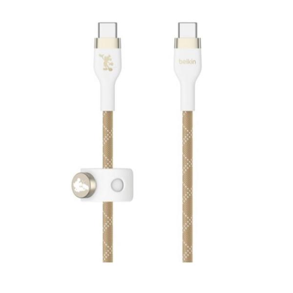 Belkin（ベルキン） BoostCharge Pro Flex USB-C to USB-C ケーブル CAB011qc2MWG-DY Star Mickeyお取寄せの場合の納期目安：未定（2/27現在）・ディズニー限定モデル・編組シリ...