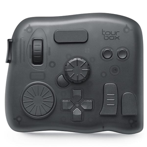 【発売日：2022年08月25日】TourBox（ツアーボックス） クリエイティブコントローラー　TourBox Elite TBECA-TS トランスルーセント・業界初Bluetooth片手デバイス・すべてに対応できる、複数のプログラムと...