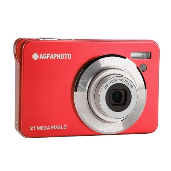 【発売日：2026年04月03日】AGFA デジタルカメラ DC8300RD レッド・光学8倍ズーム搭載 汎用性の高いコンパクトデジタルカメラ・100gの超軽量設計