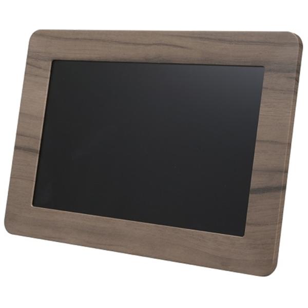 グリーンハウス 無線LAN対応デジタルフォトフレーム GH-WDF10A-WN ウォールナット・離れた家族に画像を送れる・10.1型ワイド高解像度液晶を搭載・インテリアになじむ木目調スリムベゼルを採用。タッチパネルでカンタン操作