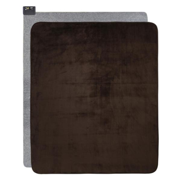 広電 カバーセット３畳用 VKU301H-BZ ブラウン【数量限定・未開封店頭在庫】・カバー丸洗い可能・ブラウン無地のフランネルカバー同梱