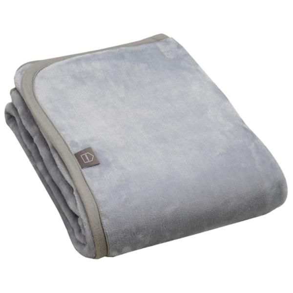広電 お肌にやさしいフランネル敷毛布 CWD401G-HT ブルーグレイ/無地【数量限定・未開封店頭在庫】・保湿性に優れたフランネルを表生地に採用・消臭効果を発揮する「デオテックス プレミア」採用・本体丸洗い可能