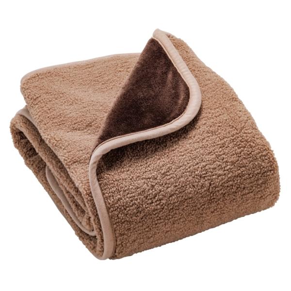 広電 シープボアフランネル敷毛布 CWA401G-BM ブラウン【数量限定・未開封店頭在庫】・ふっくら肌ざわり・もふもふシープボア・電気しき毛布