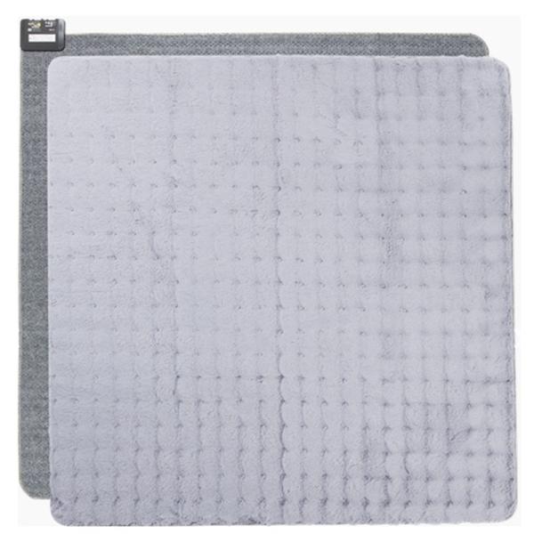 広電 電気カーペットカバーセット　ふわとろファーカバー付 VWU201H-HMF グレイ【数量限定・未開封店頭在庫】・とろける肌ざわりのふわもこファーカバーをセット・2畳タイプ・電気カーペット