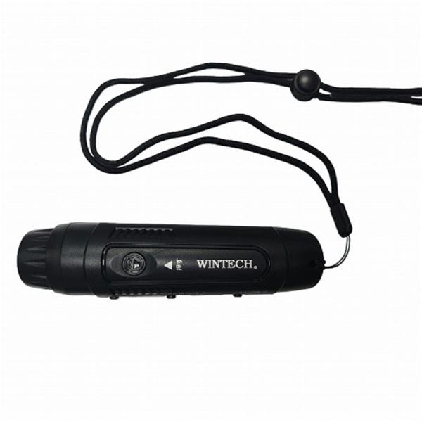 【発売日：2025年11月08日】WINTECH 電子ホイッスル　乾電池式 ZBH-54DB ブラック<b><u>※電池別売（アルカリ）単４×２本</u></b>・3段階音量（小・中・大）警笛...