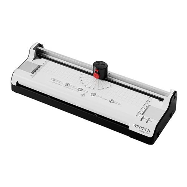 【発売日：2024年09月14日】WINTECH A3マルチラミネーター LMWL-A31C ホワイト・A3サイズまで使える・100/150ミクロンフィルム対応・便利なカッター機能搭載