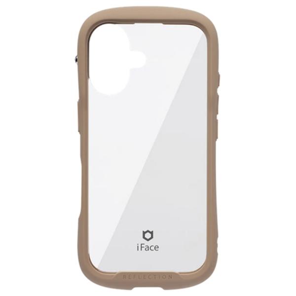 【発売日：2024年09月10日】Hamee iPhone 16用ケース　iFace Reflection 41-979648 ベージュ・クリアな背面に、シールや写真を入れてカスタマイズが可能・ガラス飛散防止加工で、万が一の破損も安心・手に...