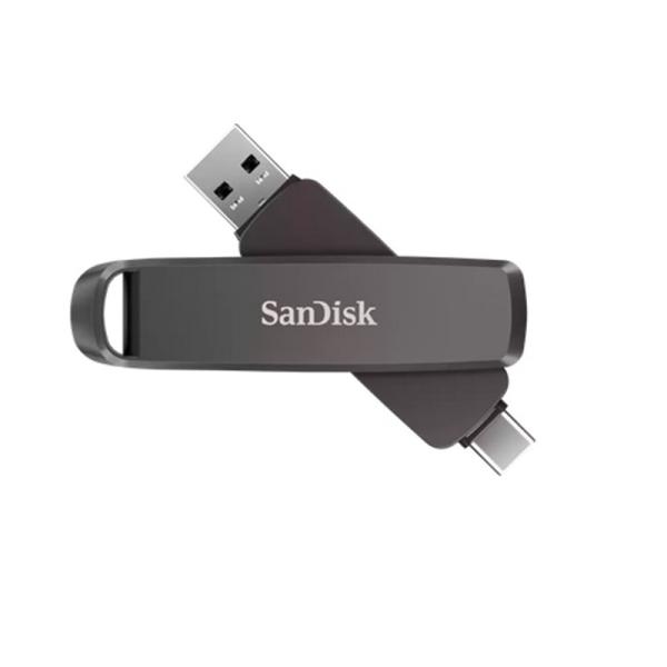 SANDISK（サンディスク） ポータブルSSD　スリム デュアル ドライブ SDDDE1-1T00-J46 ブラック系　SSD：1TB【数量限定・未開封店頭在庫】・USB-CとUSB-A対応・最大1,000MB/秒（※2）の読み出し速度と...