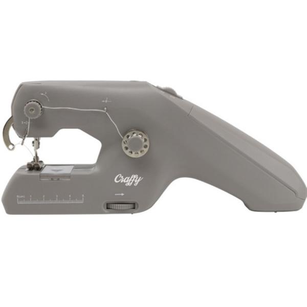 マクロス ハンディー&amp;置き型2WAYミシン クラッフィー MEH-163 ・手持ちでも置き型でも使える2WAY仕様・２電源（アダプター.乾電池）・コットン・麻・デニム・キャンバス生地に対応