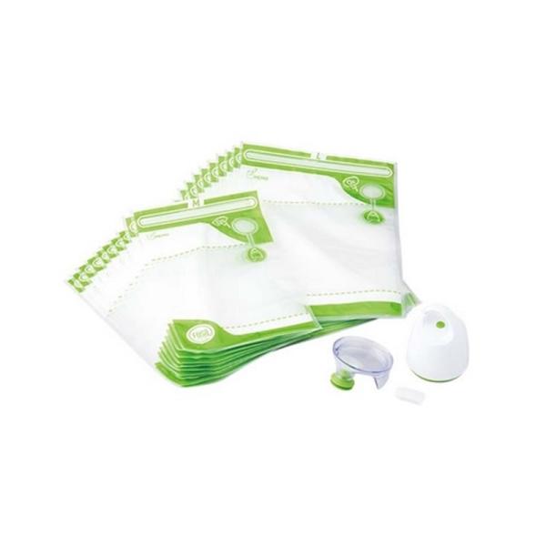 Shop Japan（ショップジャパン） フォーサ真空バッグ　スターターセット FOSHWS01 <b><u>※電池別売（アルカリ）単３×４本</u></b>・袋型（2サイズ）・繰り返し使用可...