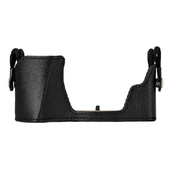 オリンパス ボディジャケット CS-51B ブラック・「OM-D E-M10 Mark III」に合わせて新設計された専用の本革ボディージャケット・カメラボディーを傷から守る・本革ならではの高級感