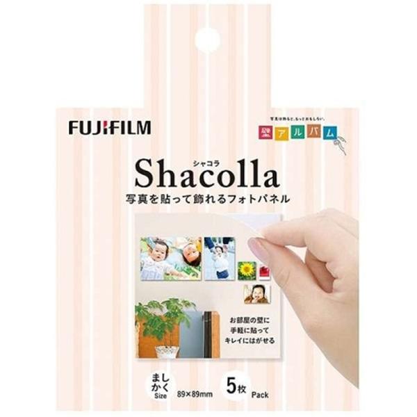 FUJIFILM（フジフイルム） フォトパネル WD KABE-AL マシカク 5P ホワイト・写真を貼って、飾れるフォトパネル（ましかくサイズ用5枚入り）・壁やガラスなどの平らな場所に貼れる壁タイプ・貼り直しができて、繰り返し楽しめます