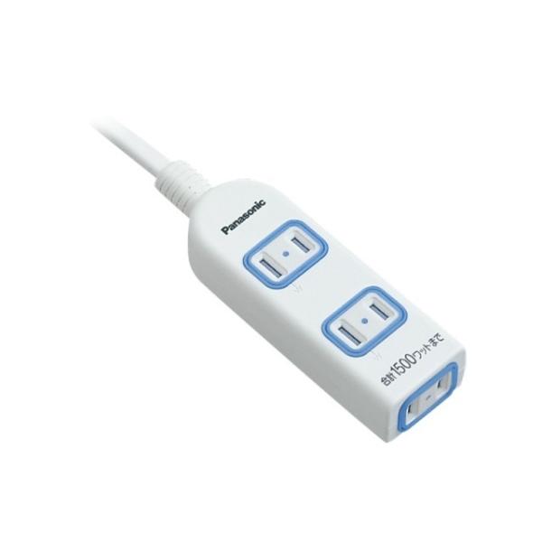 【発売日：2007年06月01日】Panasonic（パナソニック） コード付タップ WHA2533WKP ホワイト・一時的な水しぶき・ホコリの浸入をガードする扉採用・コンパクトデザイン・３ｍコード付（３コ口、スナップキャップ付）