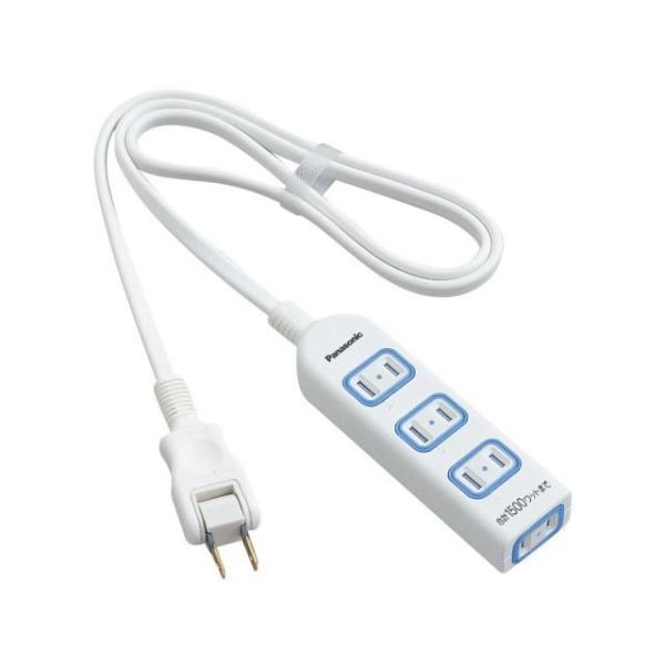 【発売日：2007年06月01日】Panasonic（パナソニック） コード付タップ WHA2514WKP ホワイト・一時的な水しぶき・ホコリの浸入をガードする扉採用・コンパクトデザイン・コンパクトデザイン