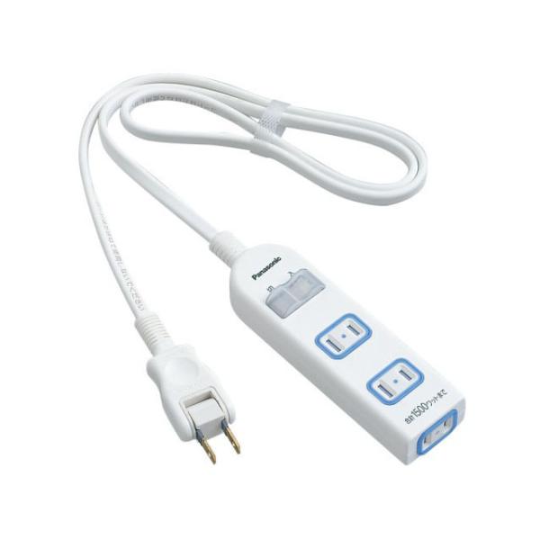 【発売日：2007年06月01日】Panasonic（パナソニック） コード付タップ WHA25332WKP ホワイト・一時的な水しぶき・ホコリの浸入をガードする扉採用・水しぶき・ホコリをガードする一括スイッチで節電・３ｍコード付（３コ口、...