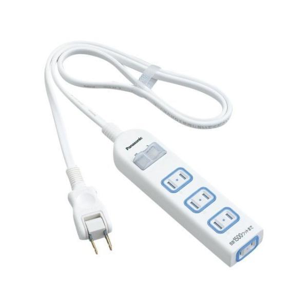 【発売日：2007年06月01日】Panasonic（パナソニック） コード付タップ WHA25342WKP ホワイト・一時的な水しぶき・ホコリの浸入をガードする扉採用・水しぶき・ホコリをガードする一括スイッチで節電・３ｍコード付（４コ口、...