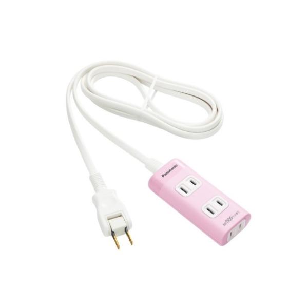 【発売日：2014年10月01日】Panasonic（パナソニック） コード付タップ WHA2423NP ピンク・上質なデザイン・洗練されたカラー・安全設計